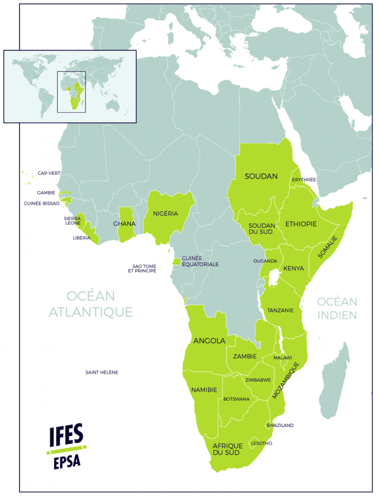 Afrique anglophone et lusophone · IFES